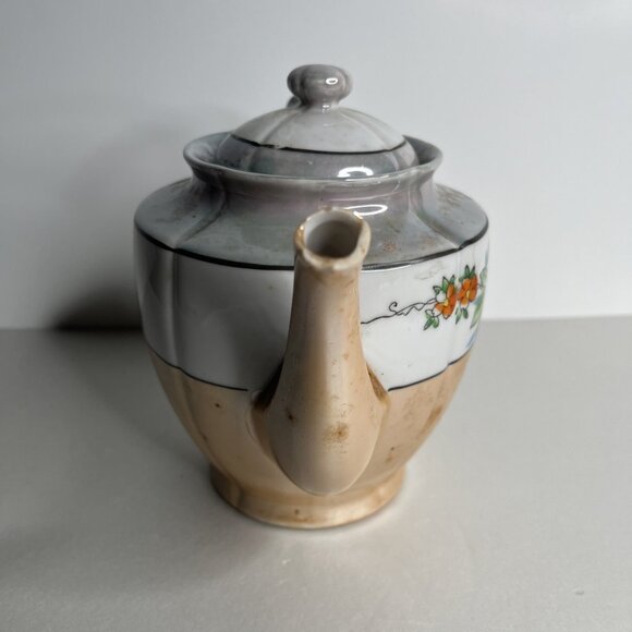 Mepoco | Kitchen | Vintage Mepoco Ware Japan Lusterware Teapot Floral ...